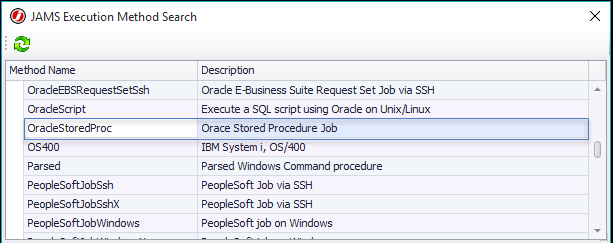 Configuring The OracleStoredProc Execution Method