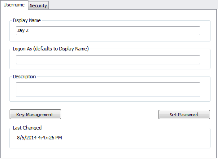 JAMS Security: Working with User Definitions