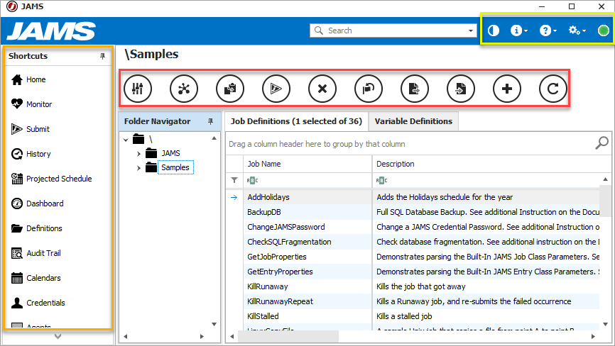 JAMS Client Interface